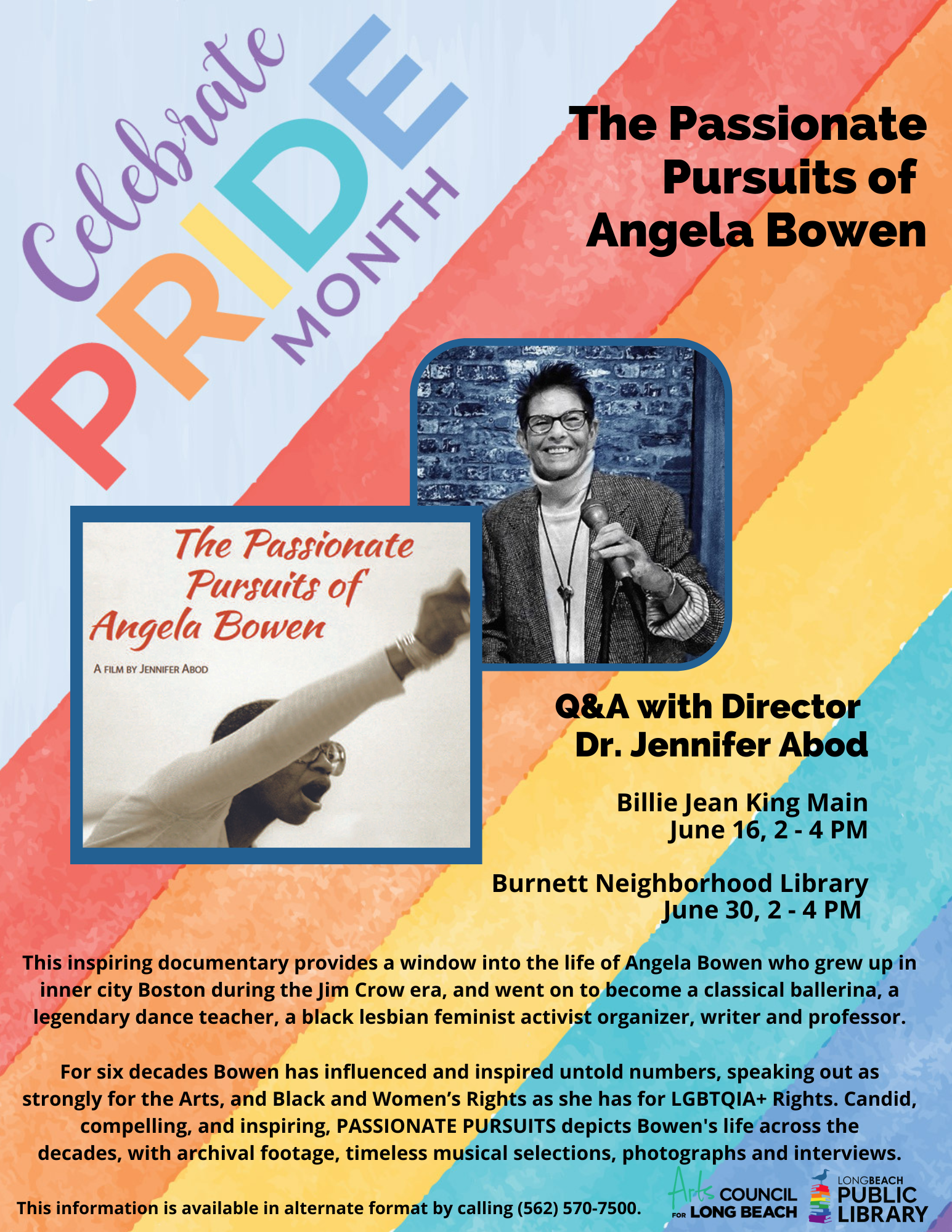 THE PASSIONATE PURSUITS OF ANGELA BOWEN | Arts Council for Long Beach